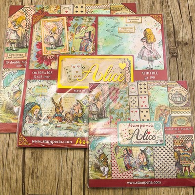爱丽丝梦游仙境纸本Stamperia