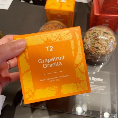 澳洲代购直邮 T2 夏日清爽冰茶 玫瑰风味葡萄柚 意式风情茶叶 85g