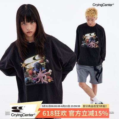 CryingCenter 水族馆公仔长袖T恤 哭喊中心