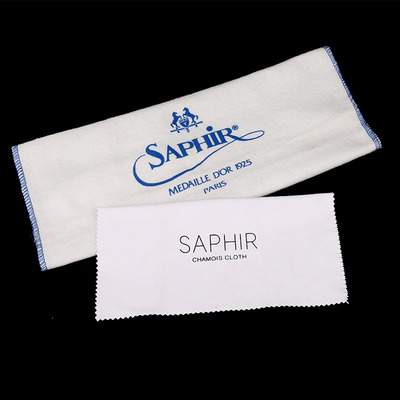 进口鞋油 法国saphir莎菲雅黑金鞋油 皮鞋擦包包保养护理专用棉布