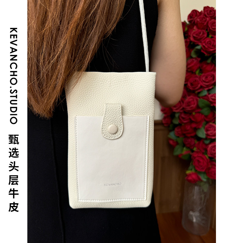 手机包女斜挎高级感2025新款迷你小包包牛皮小巧轻便洋气夏天女士