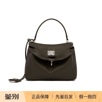 BALENCIAGA 巴黎世家女士橄榄绿迷你rodeo真皮包25秋冬意大利代购