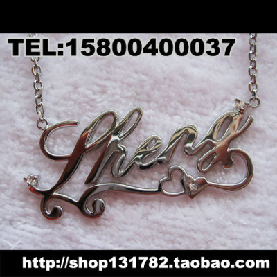 项链定做925纯银豪华多钻Sheng订制diy