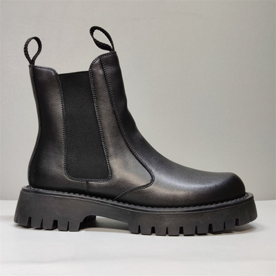 特价捡漏真皮高帮切尔西靴子男