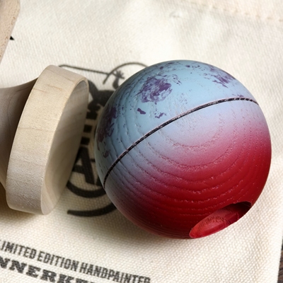 2026款赤蓝星球壁虎漆单球赢家剑玉防滑剑球kendama防滑