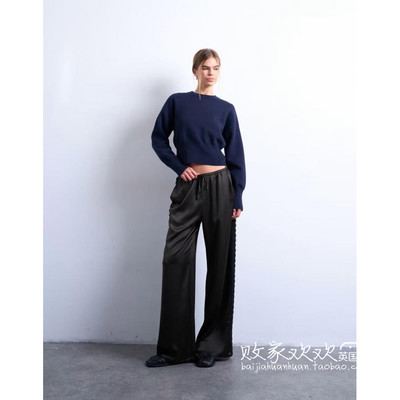 英国代购正品12.08 2025潮流导向 女装新款 TS深色舒适百搭裤子