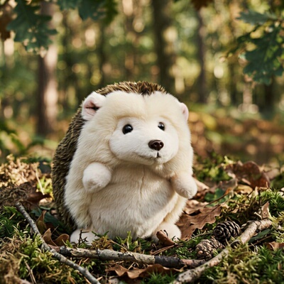 英国代购正品04.18 Living Nature Sitting Hedgehog刺猬毛绒玩偶