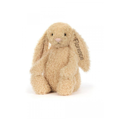 英国代购正品 05.24 jellycat 定制款致臻害羞卷毛邦尼兔毛绒玩偶