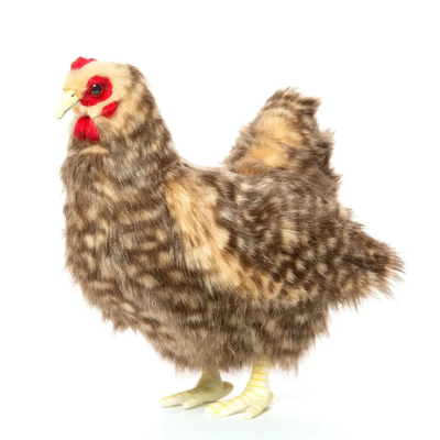 英国代购正品03.30 Hansa 5621Islander Hen母鸡仿真可动毛绒玩具