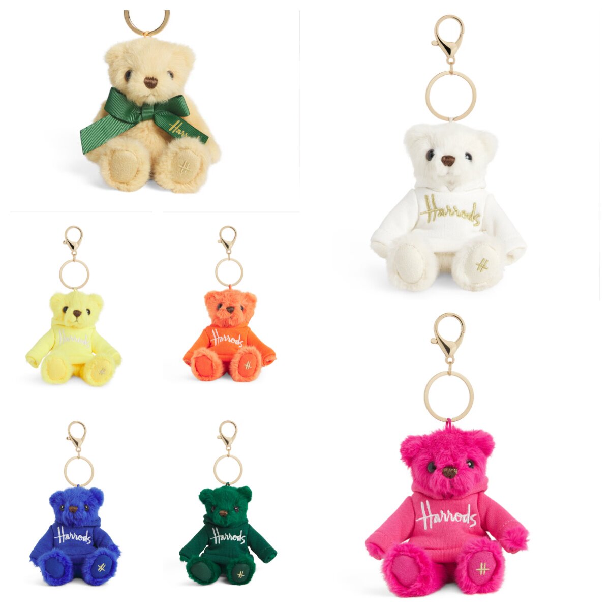 国内现货秒!08.06 Harrods Henry Bear Keyring 亨利小熊钥匙扣