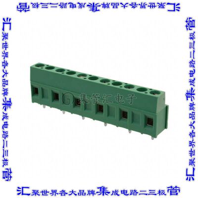 282843-6 线对板连接器6POS接线端子10.16mm通孔水平带板