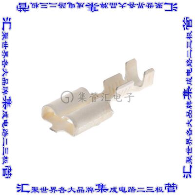 6-160526-1 快速连接器端子母头6.35mm压接15.5-20AWG