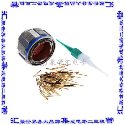 KJA6T21F35PN 圆形连接器79POS插头公引脚压接镀金自由悬挂