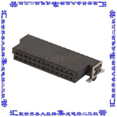 15250102601000 针座连接器10POS插座2排1.27mm母形插口表贴SMD