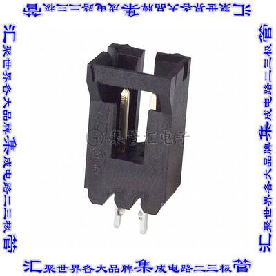 5-104362-1 针座连接器2POS接头2.54mm公形插针通孔直针镀金