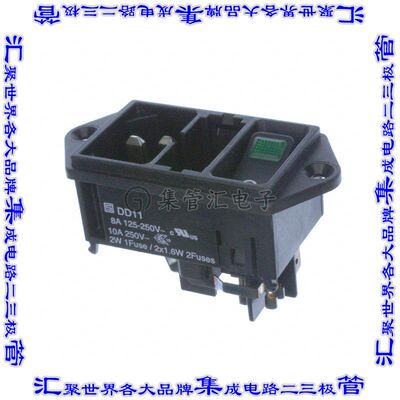 DD11.0124.1110 电源接入连接器3POS插座公插片模块IEC320-C14面
