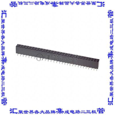 3-534236-0 针座连接器60POS插座2排2.54mm母形插口通孔直针镀金