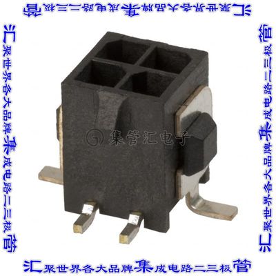 3-794638-4 针座连接器4POS接头2排3mm公形插针表贴SMD镀金
