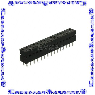 68683-315LF 针座连接器30POS插座2排2.54mm母形插口通孔直针镀金