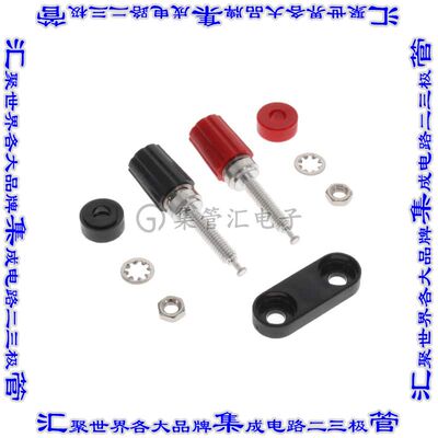 4243-0 接插件连接器CONN BIND POST DL KNURL BLK/RED