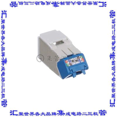 CJUD6X88TGAW 接插件连接器CAT6A UP/DOWN 45 DEGREE TG WIREC