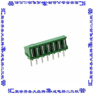 5164711-7 针座连接器7POS插座2.5mm叉状通孔直角锡