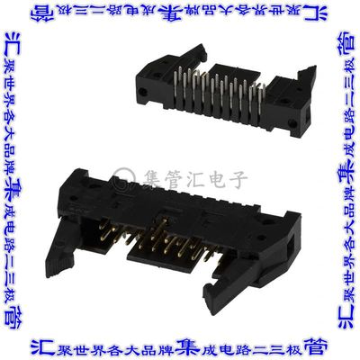 5102322-4 针座连接器20POS接头2排2.54mm公形插针通孔直角镀金