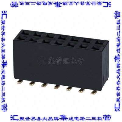 NPPC072KFMS-RC 针座连接器14POS插座2排2.54mm母形插口表贴SMD镀