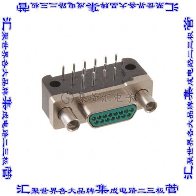 DCCM15PCBRPN 连接器15POS插头公引脚2排D-TYPE型通孔直角