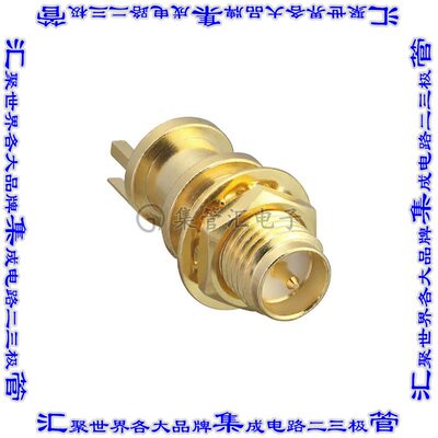 CONREVSMA006.062-G 同轴连接器RP-SMA插座公插针焊接50欧姆板边