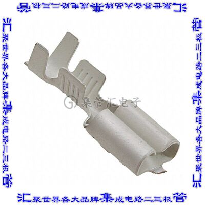 5-160446-8 快速连接器端子母头6.35mm压接13.5-17AWG