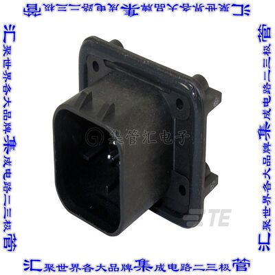 776280-1 针座连接器8POS接头3排4mm公形插针通孔锡
