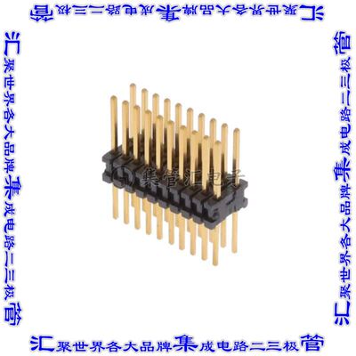HTMS-110-21-G-D 针座连接器20POS接头2排1.27mm公形插针通孔直针