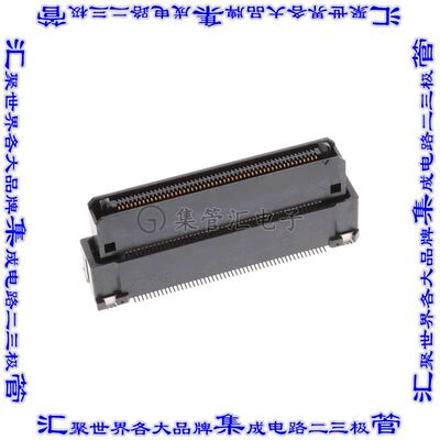 AX01F100VACBR150 板对板连接器100POS插座中央带触点2排0.64mm表