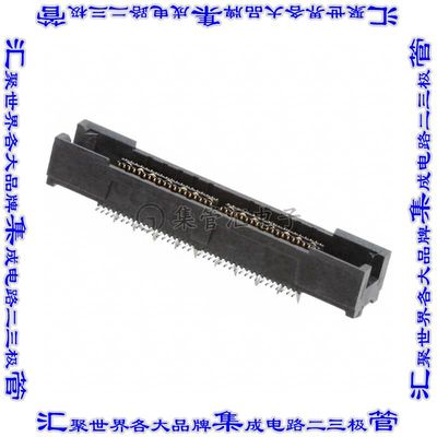 5767054-2 板对板连接器76POS插座中央带触点2排0.64mm表贴SMD钯