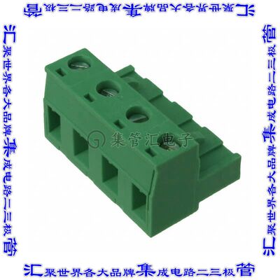 OSTTJ040150 端子块连接器4POS插头母插口7.62mm自由悬挂