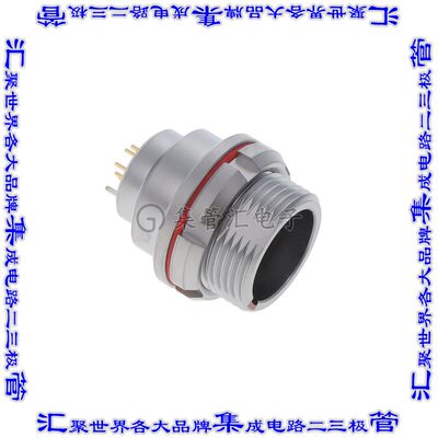 SLKC-A08EEFP-GCP-001 圆形连接器8POS插座母插口焊接镀金面板安