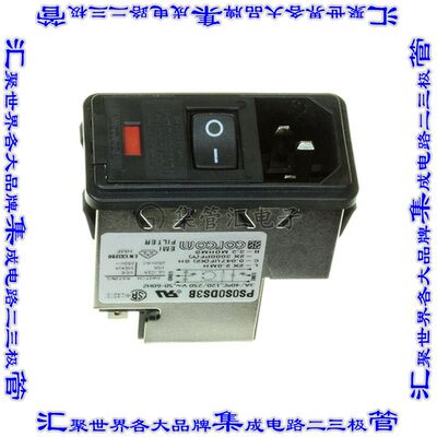 8-6609107-0 电源接入连接器3POS插座公插片模块IEC320-C14面板安