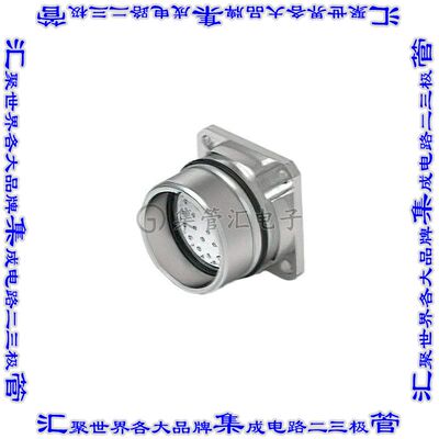 AEA385N0000002K000 圆形连接器26POS插座外壳用于公插针银色面板