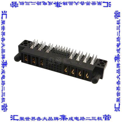 51915-051LF 背板连接器31POS插座母插口4排2.54mm板边缘通孔直角