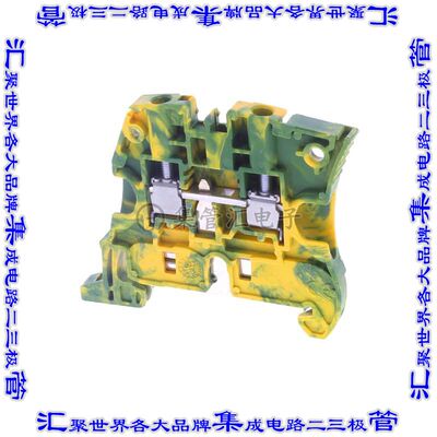 1SNK505150R0000 端子块连接器2POS接地地面5.2mm绿色黄色12-24AW