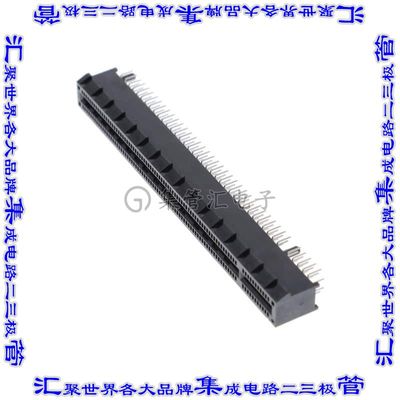 5-2362375-4 卡边缘连接器164POS母头2排1mm黑色镀金