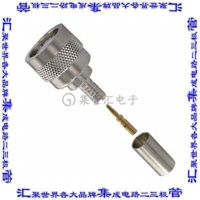 000-36825 同轴连接器TNC插头公引脚压接50欧姆自由悬挂