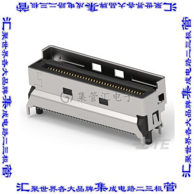 2379397-2 卡边缘连接器74POS母头2排0.6mm黑色镀金