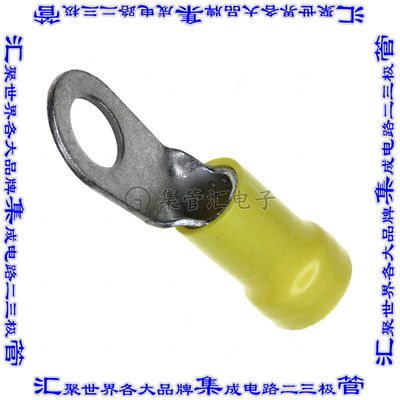 52266-4 环形连接器端子圆形3/8接线柱4AWG压接