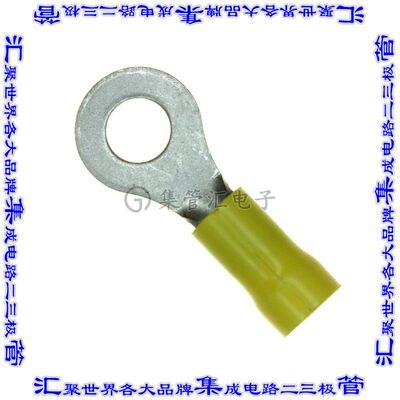 2-34855-1 环形连接器端子圆形1/4接线柱10-12AWG压接