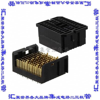 10116602-101LF 背板连接器150POS接头公引脚1.4mm通孔黑色