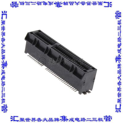 5-2337939-2 卡边缘连接器64POS母头2排1mm黑色镀金