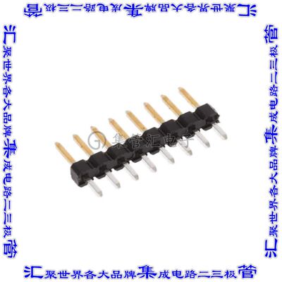 2355179-8 针座连接器8POS分离式2mm公形插针通孔直针镀金