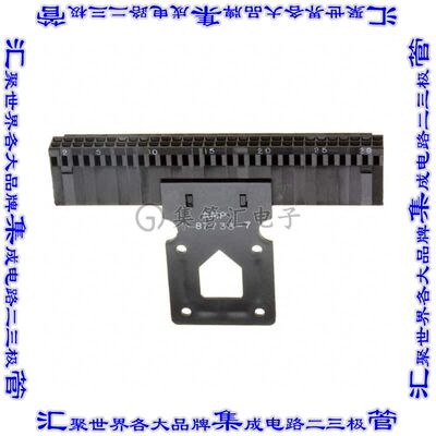 1-87733-7 矩形连接器外壳60POS插座2排2.54mm黑色自由悬挂